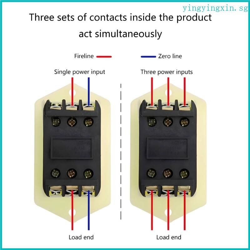 YIN Starts Stop Push Button Switches ON Offs 10A 380V 3Phase Cutting ...