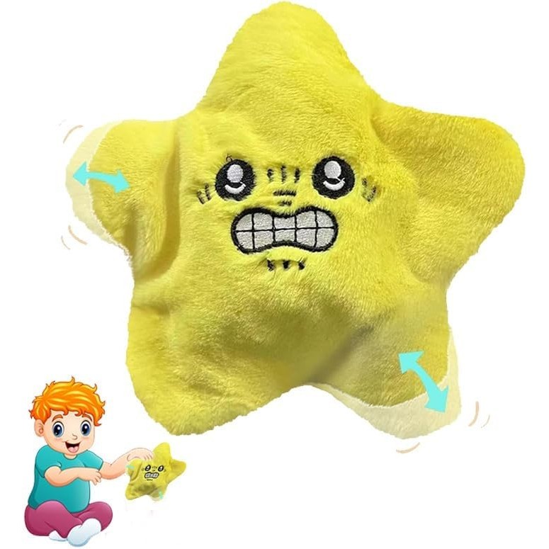 Angry Starfish Toy, Angry Star Plush Moving, 2024 Newst Chikawa Star ...