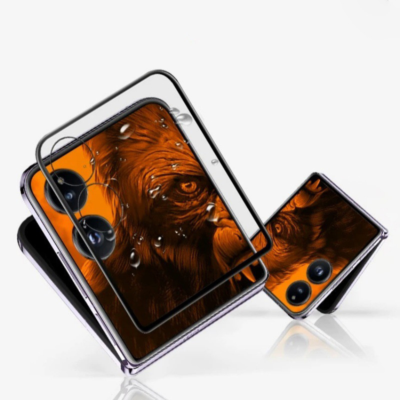 3D Curved Tempered Glass For Outter Screen Mix Flip Protector For ...