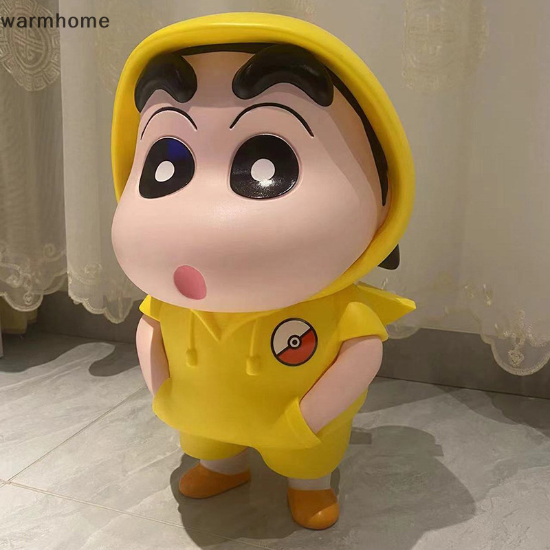 WHE 14cm Crayon Shin-chan Pikachu Costume Doll Anime Peripheral ...