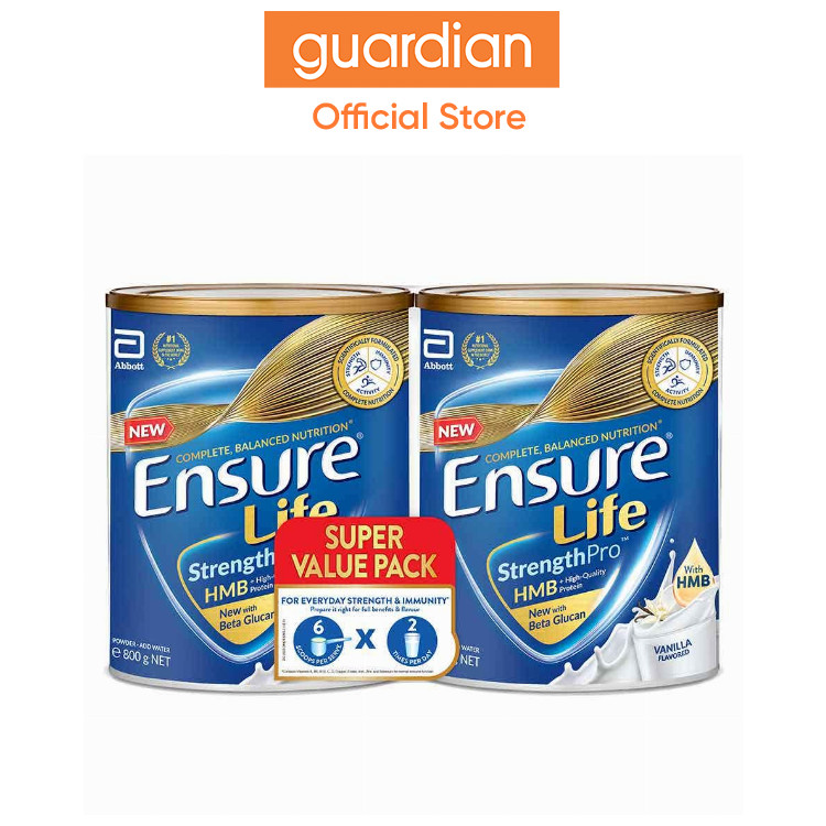 Ensure Life HMB Strength Pro Vanilla 800g (Twin Pack) | Shopee Singapore
