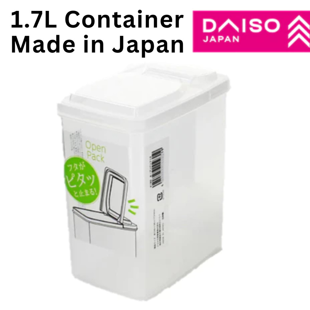 Daiso Flip Top Food Storage Container (L3) 1.7L | Shopee Singapore