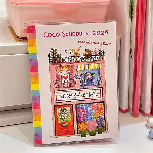 notebook notebook cute 2025 coco sauce schedule book cute illustration ...