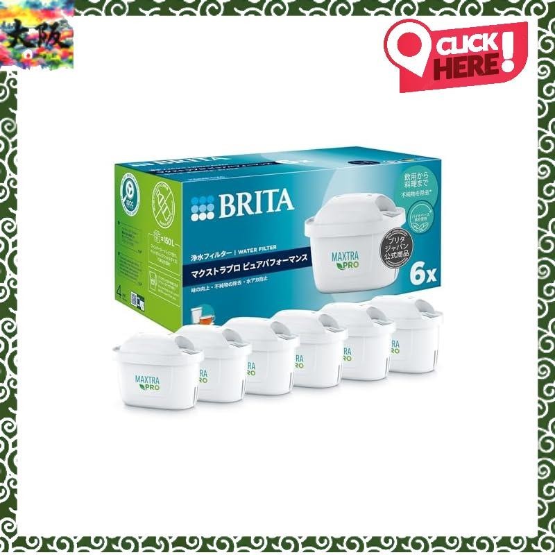 Brita Cartridge Water Purifier Pot Type 6-Pack Replacement PFOS/PFOA ...