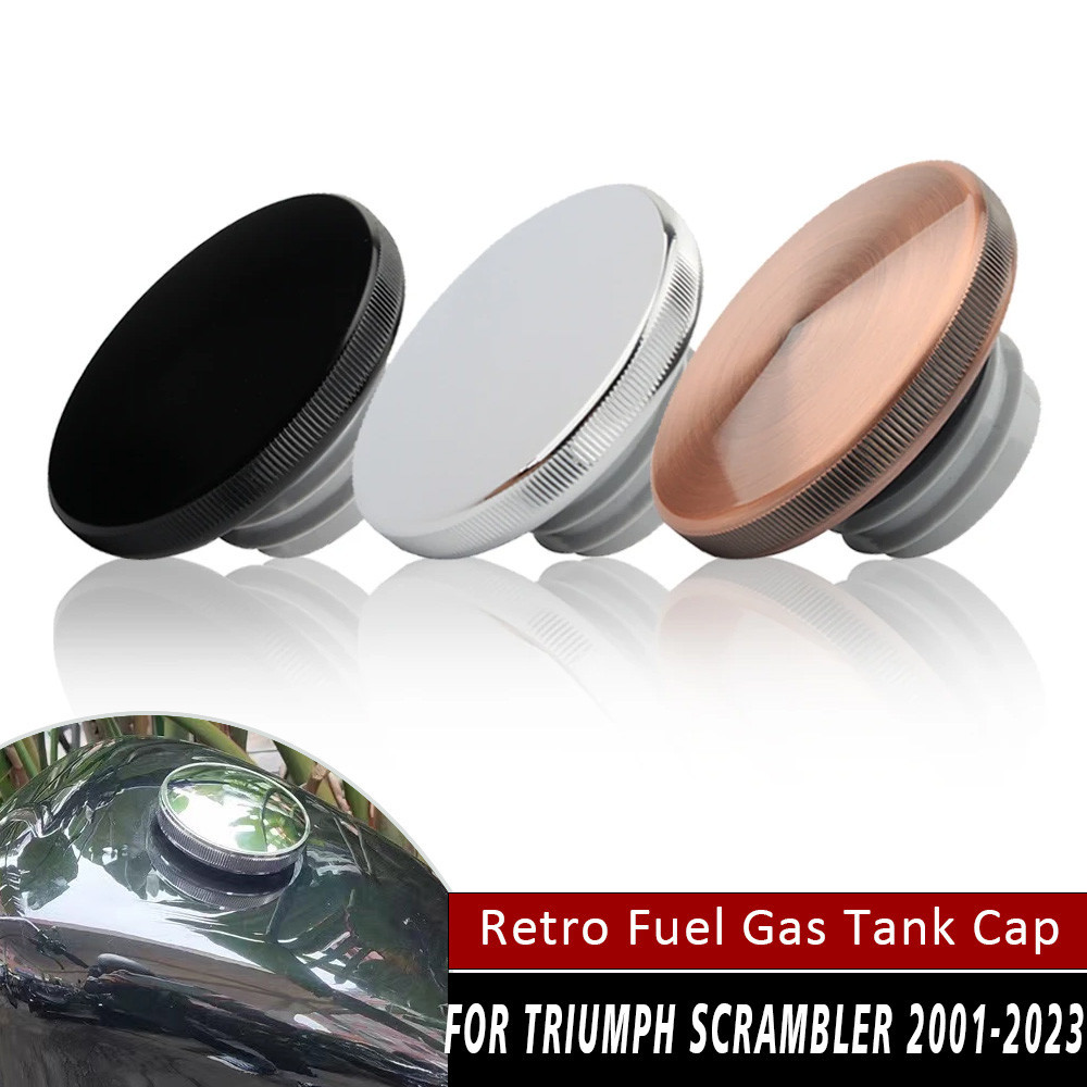 T100 Motorcycle Retro Fuel Gas Tank Cap Oil Cover For Triumph ...
