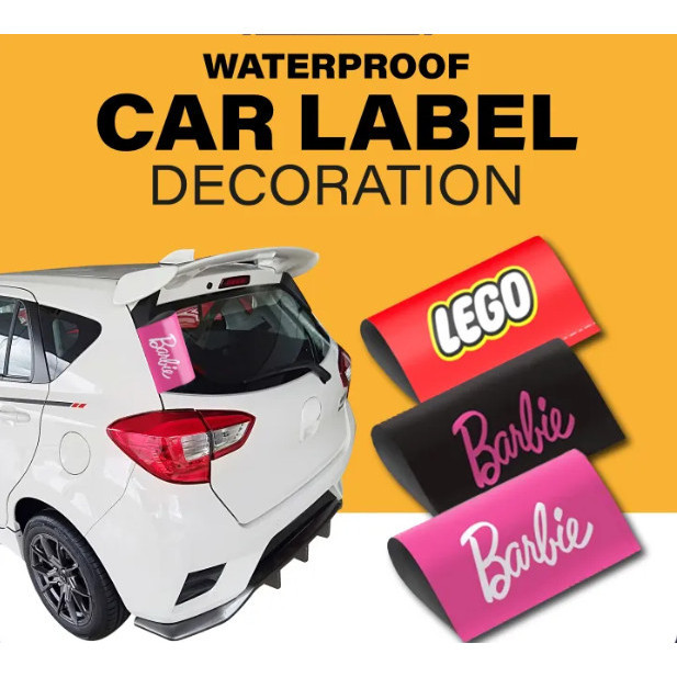 CAREGA Label Personalized Malaysia Label Sticker Viral Kereta Lego ...