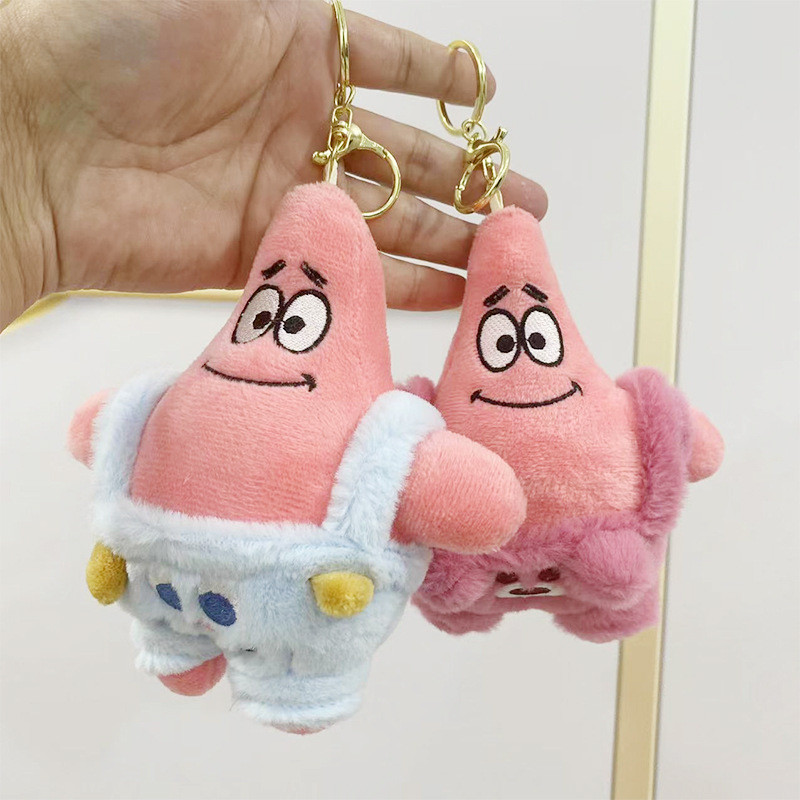 SpongeBob SquarePants Cute Patrick Star Plush Pendant Keychain | Shopee ...