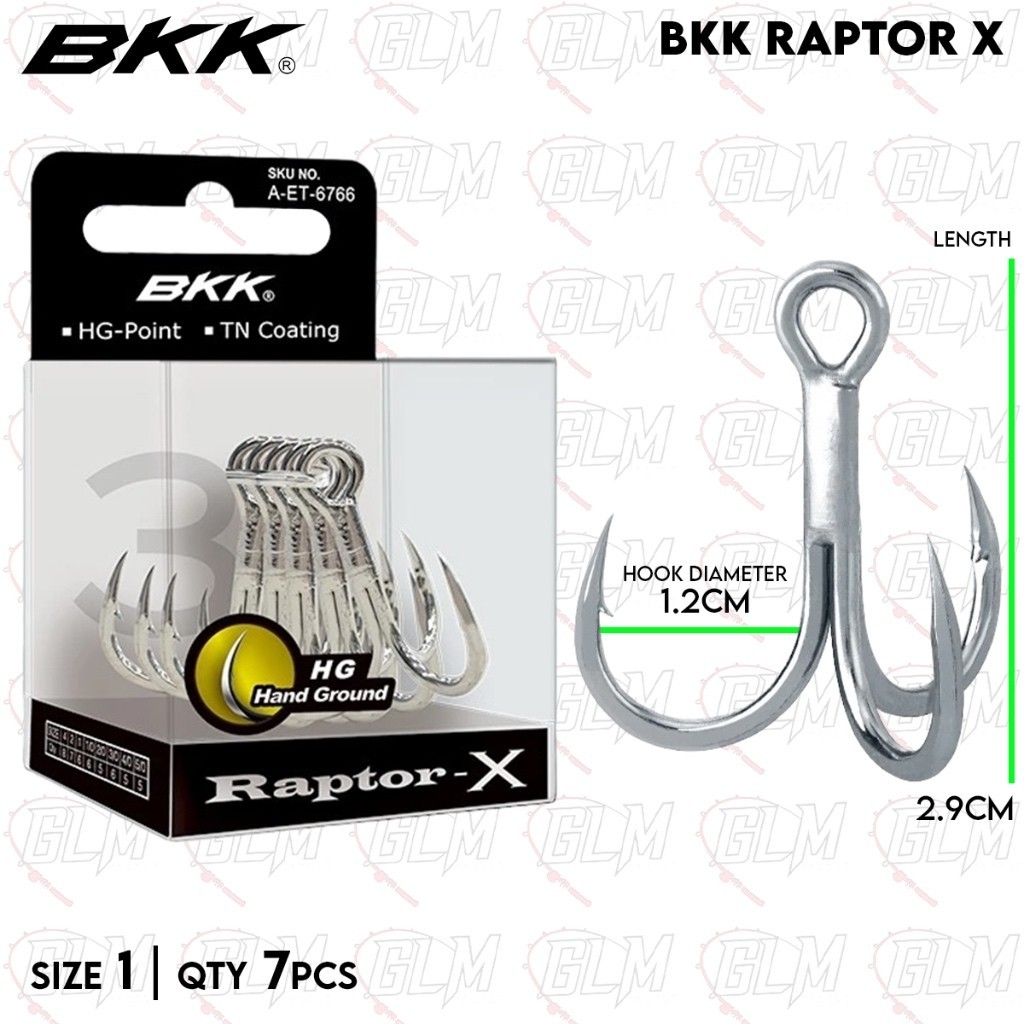 BKK RAPTOR-X TREBLE HOOK 3X FISHING HOOK | Shopee Singapore
