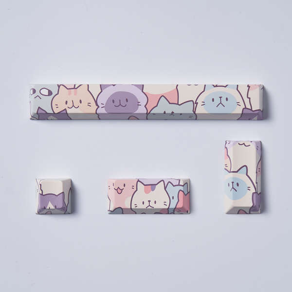 keycaps Cat Supplement Personality Keycap Space 4 Keys Creative ...