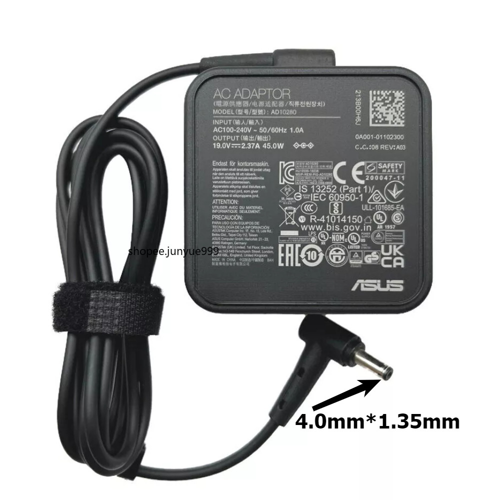 Original 19V 2.37A 45W AC Adapter Charger For MSI/Asus X507 X507MA ...