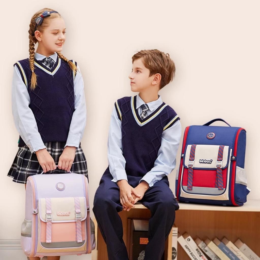 Sun Eight x Binbes Tomz Ergonomic Spine Protection Primary School Bag ...