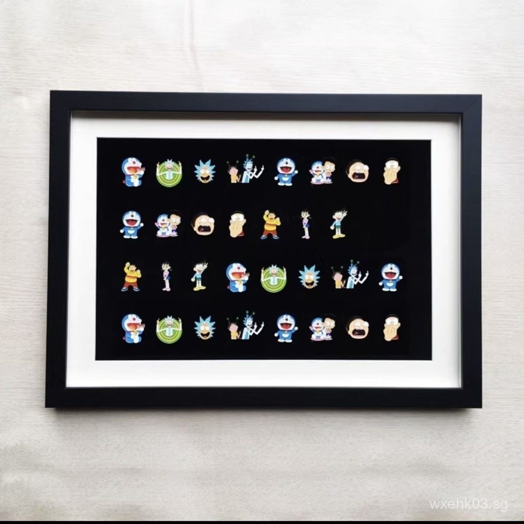 Badge Display Frame Solid Wood Medal Storage Frame Disney Brooch Badge ...