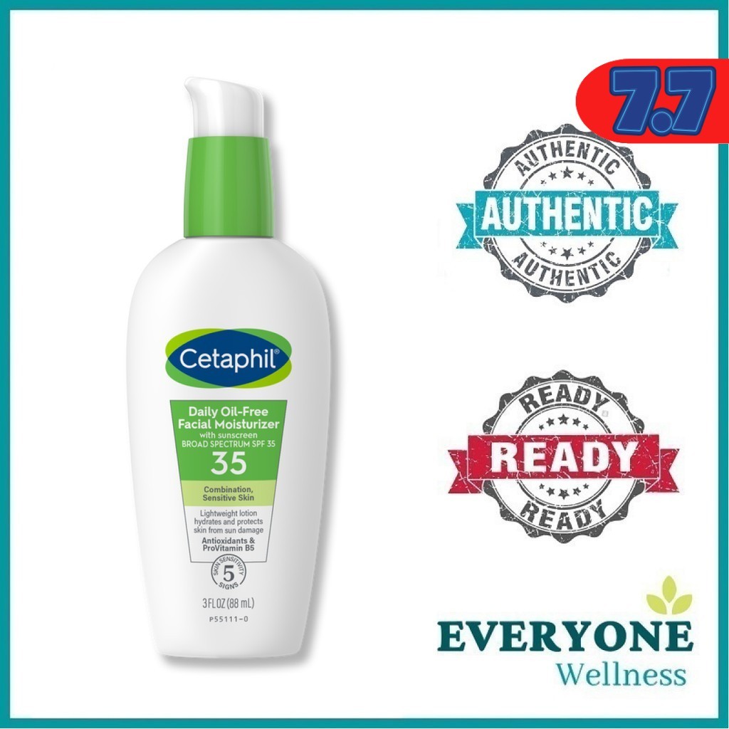 Cetaphil Daily Oil-free Facial Moisturizer With Sunscreen SPF 35 for ...