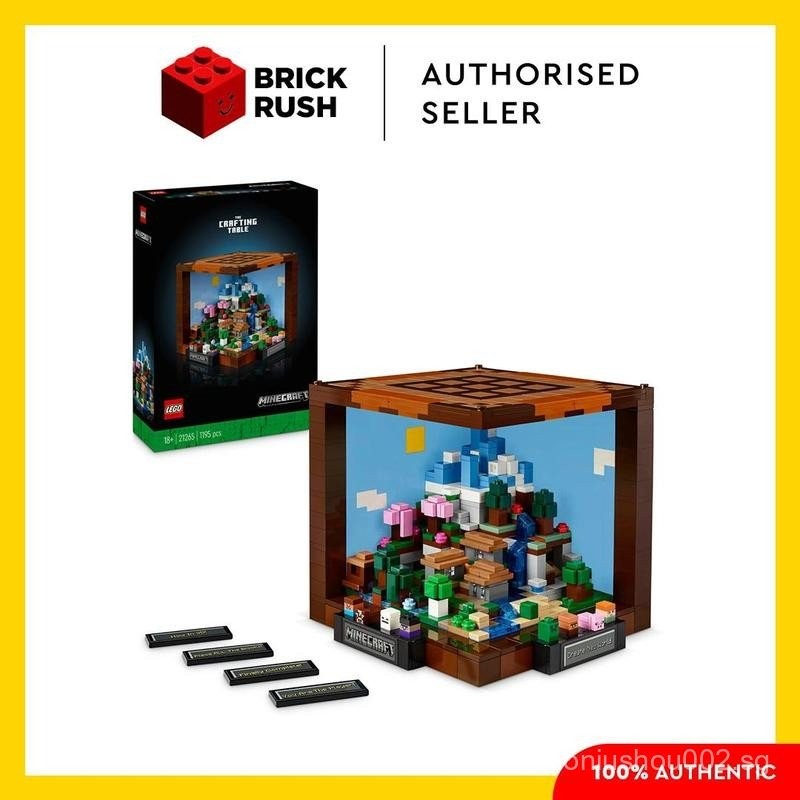 LEGO Minecraft 21265 The Crafting Table Building Set Toys (1195 Pieces ...