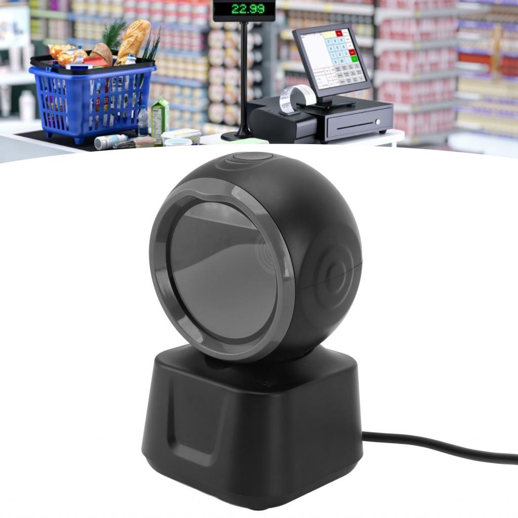 allinit-sg Hilitand 1D 2D QR Desktop Barcode Scanner Hands Auto USB Reader Capture Barcodes for ...