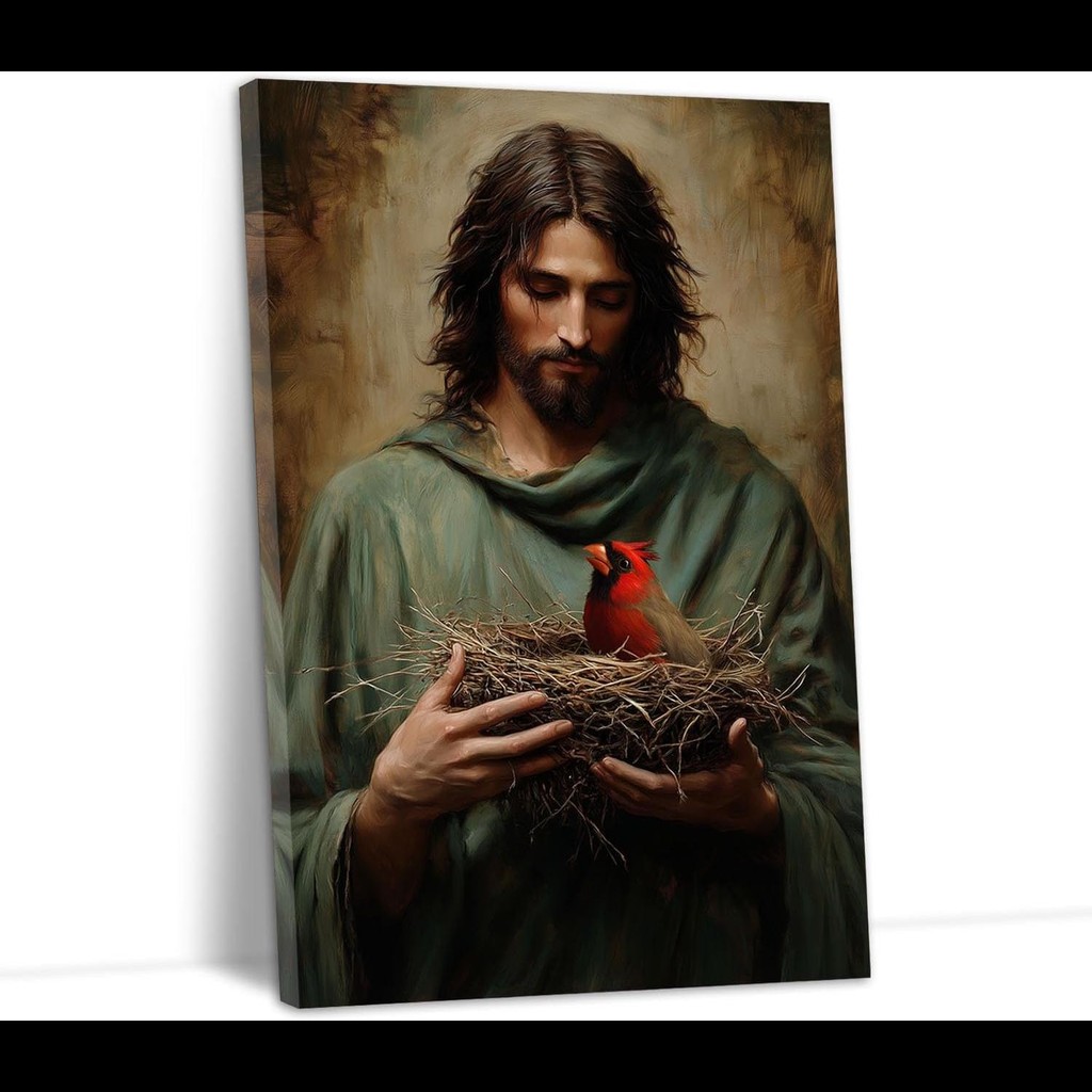 YMXZHUANSH Christ Jesus Canvas Wall Art Christian Painting of Jesus and ...