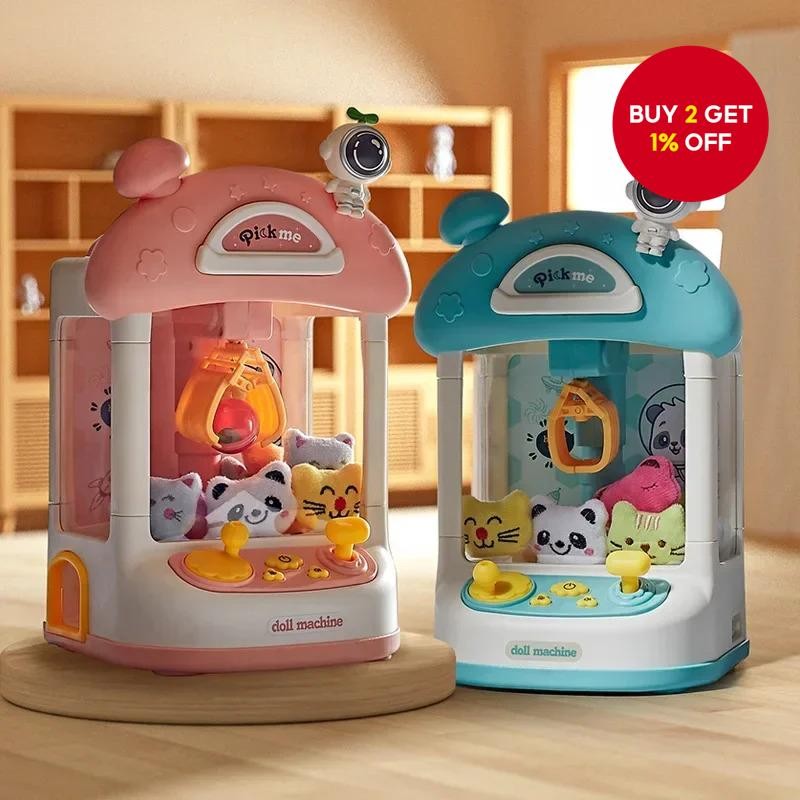 Children's Mini Claw Arcade Crane Doll Machine Toy - Catch Ball Dolls ...