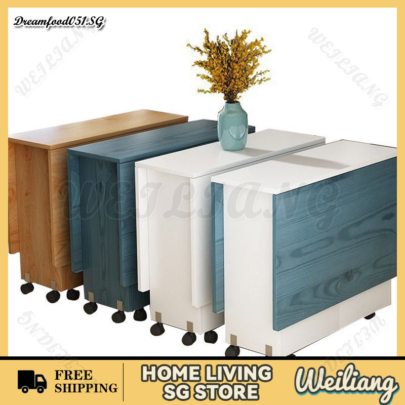 Telescopic Folding Dining Table And Chair Combination Household Dining ...