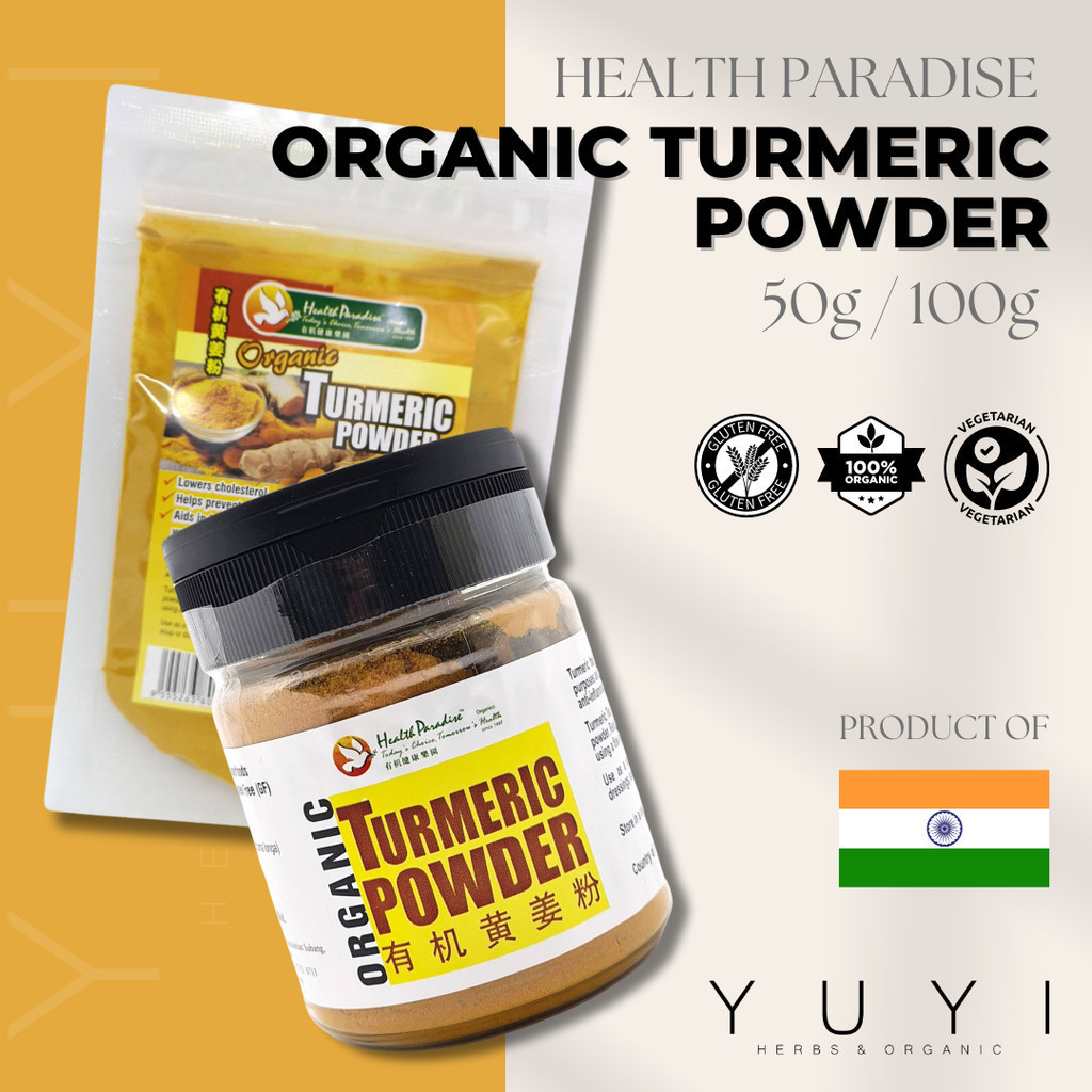 【Health Paradise】Organic Turmeric Powder - 100g / 50g | Shopee Singapore