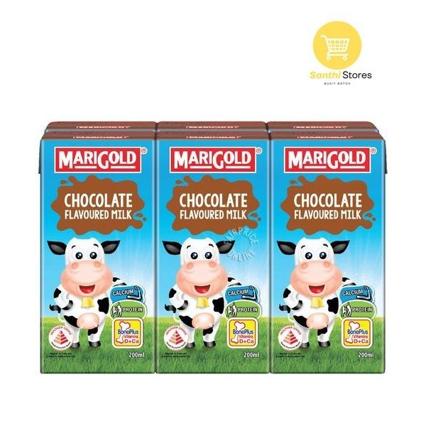 Marigold Uht Packet Milk Chocolate 6 x 200ml | Shopee Singapore