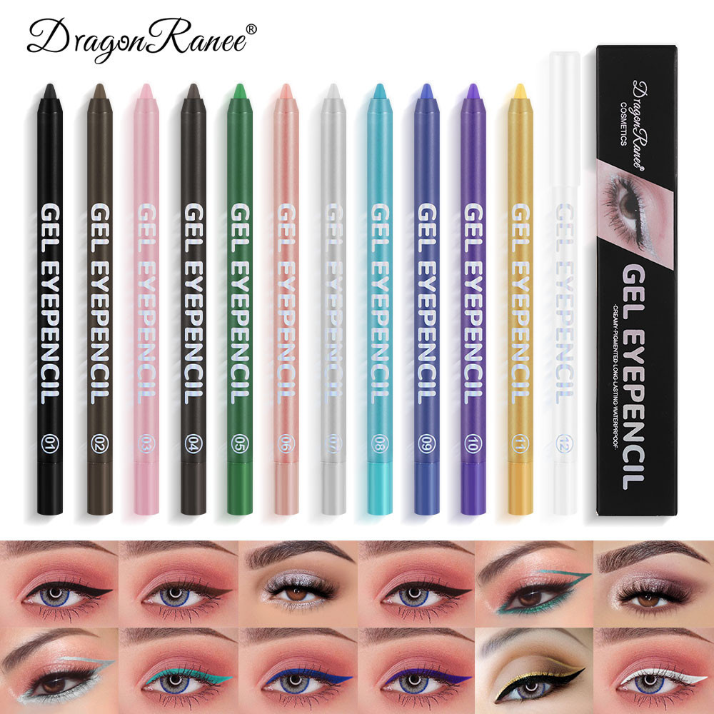 Eyeliner Pencil Easy-Colored Waterproof Sweat-Proof Non-Smudge Beginner ...