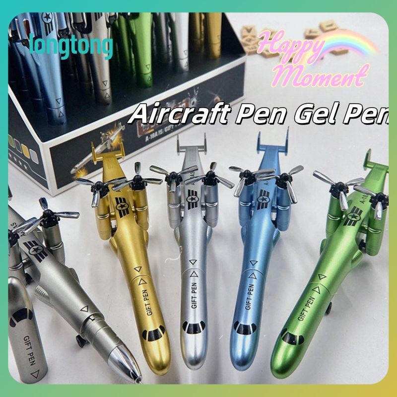 LT Aircraft Pen Gel Pen Cute Black Water Pen Funny Stationery Gifts ...