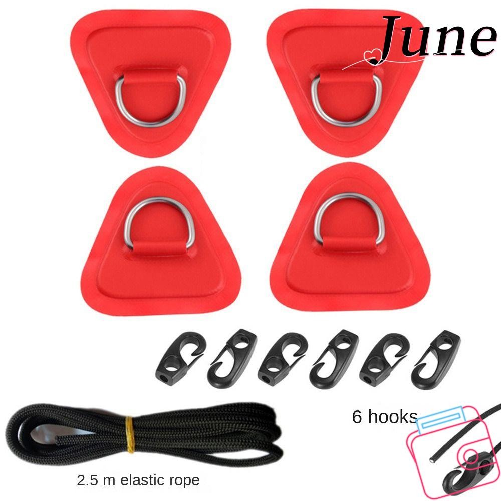 JUNE Inflatable Boat Patch, Raft Dinghy Stainless Steel Triangle D Ring ...