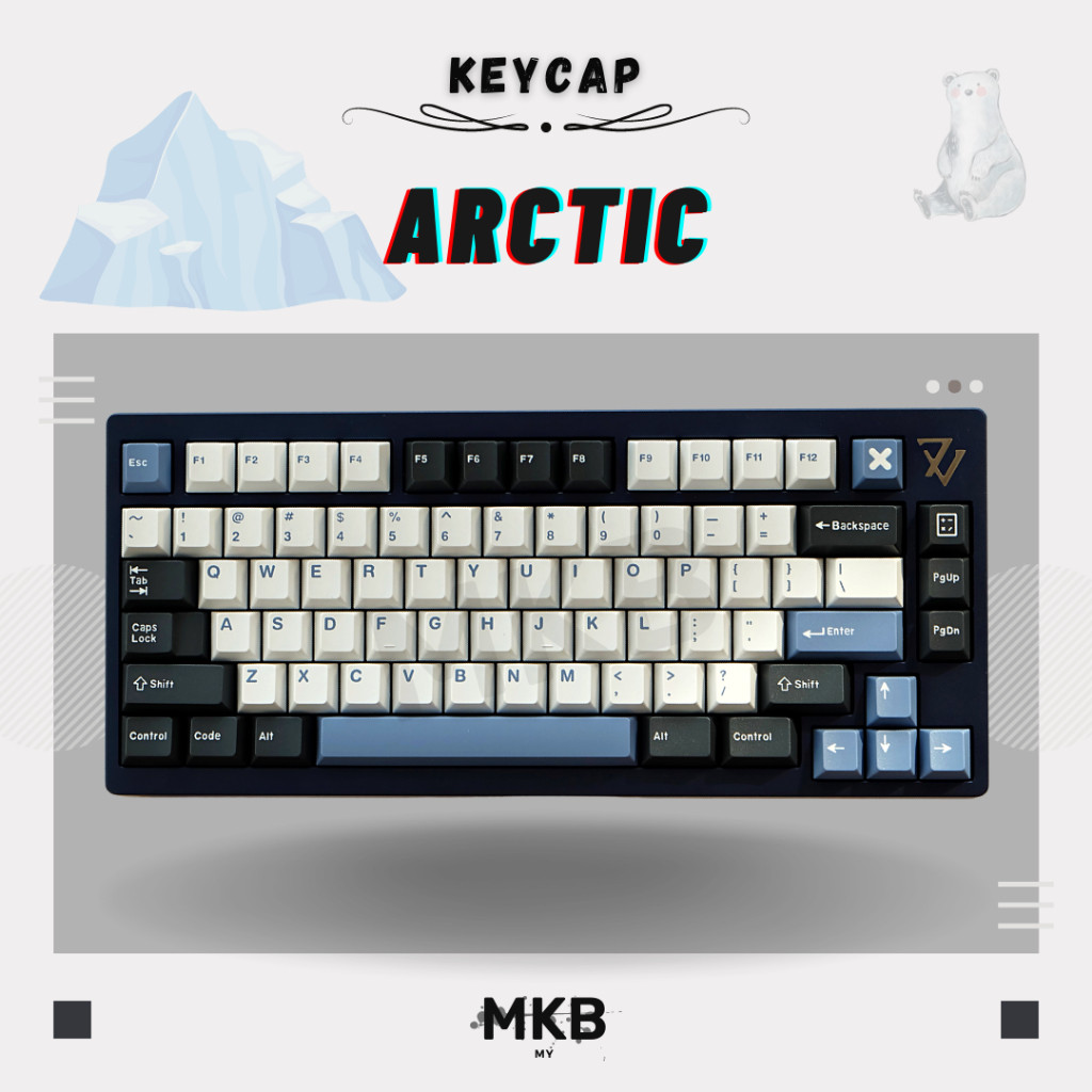 [READY STOCK] Arctic ABS Double Shot Keycap Set for Mechanical Keyboard ...