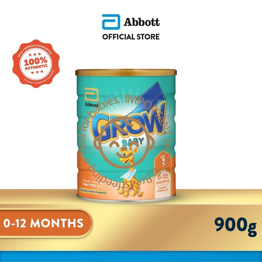 GROW Infant Milk Formula for Babies - Stage 1 (0 - 12 months) - 900g ...