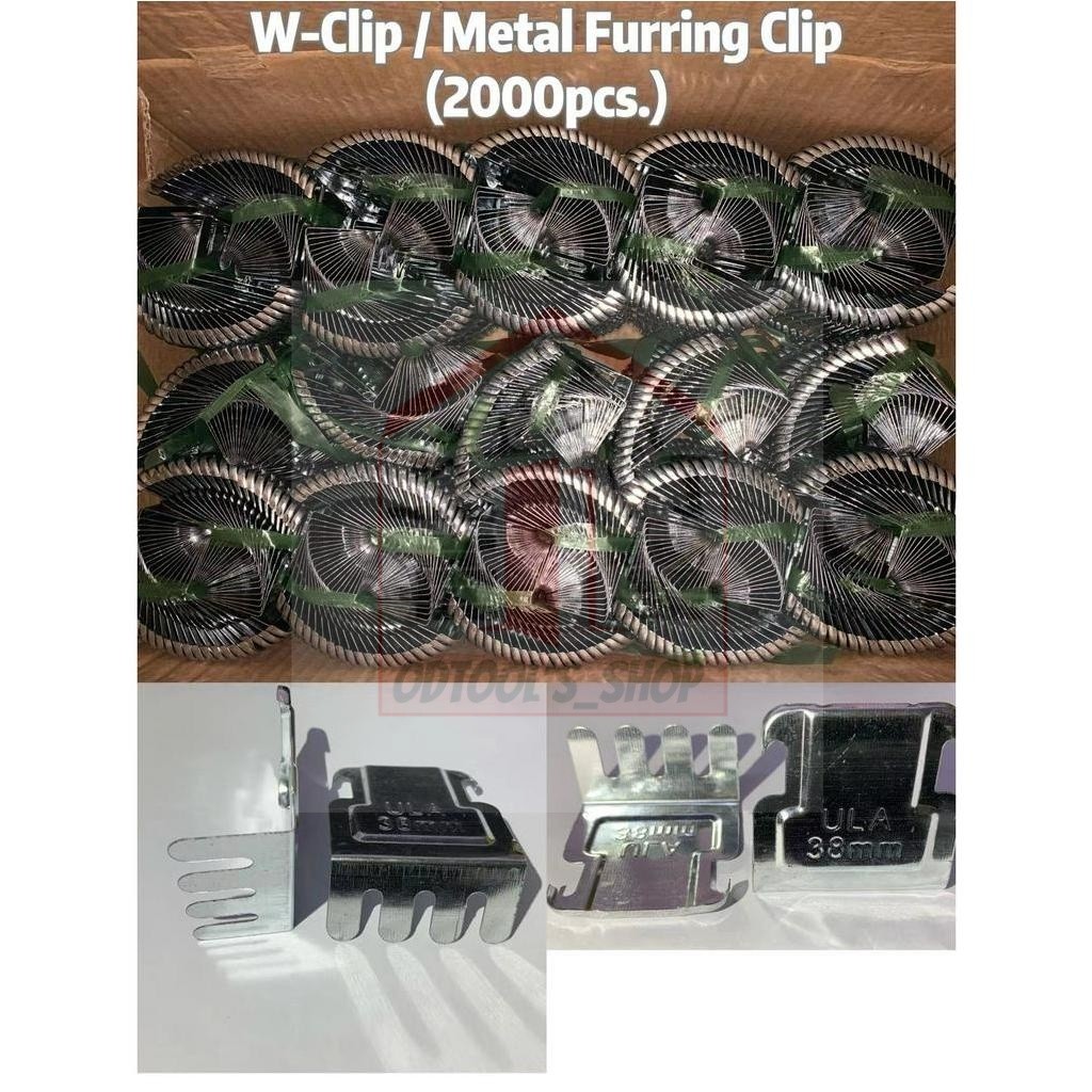 ULA W-Clip 0.5 Double furring clip w-clip Metal for Ceiling Work C ...