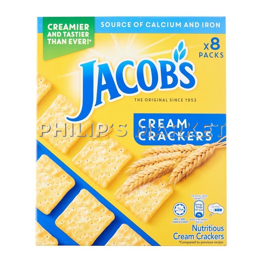 (Bundle of 3) Jacob's Cream Cracker Biscuits Multipack (8x27g) | Shopee Singapore