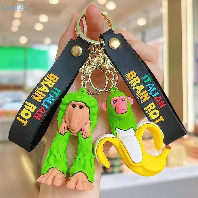 Cool3C Italian Brainrot Children Cartoon Keychain Tung Tung Tung Sahur ...