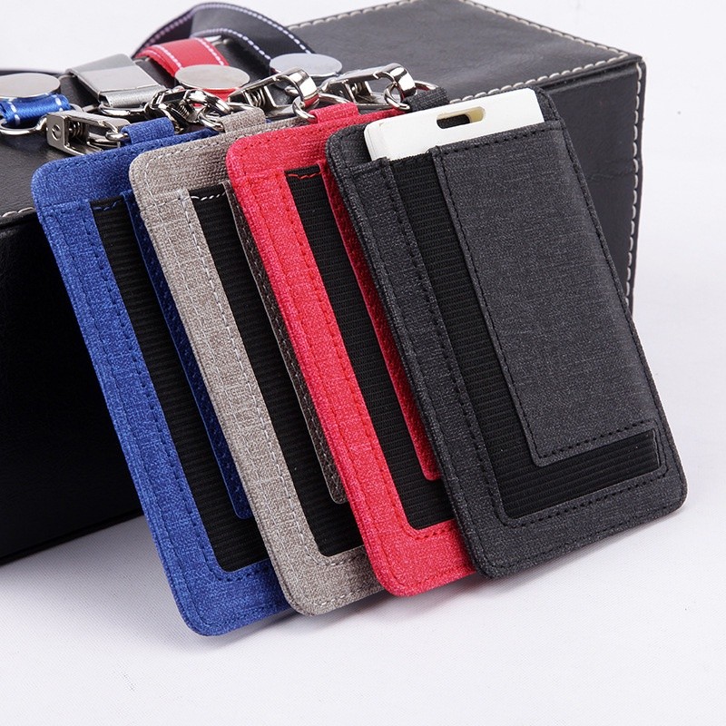 Mimoonshop ID Badge Holder Wallet With Heavy Duty Carabiner Retractable ...