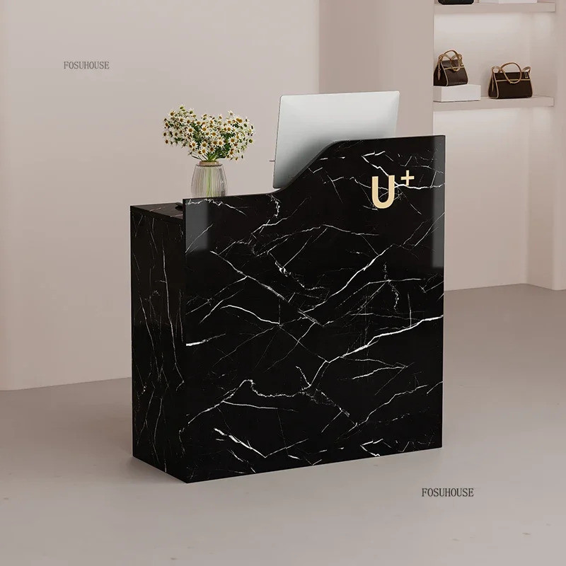 Modern Simple Office Reception Desks Clothing Store Front Desk Cashier ...