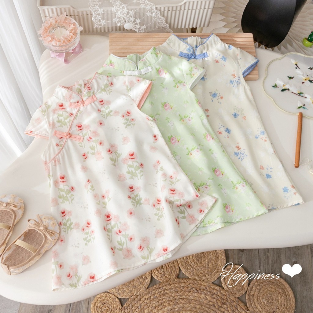 Racial Harmony Costume Chinese Traditional Kids Cheongsam CNY Clothing ...