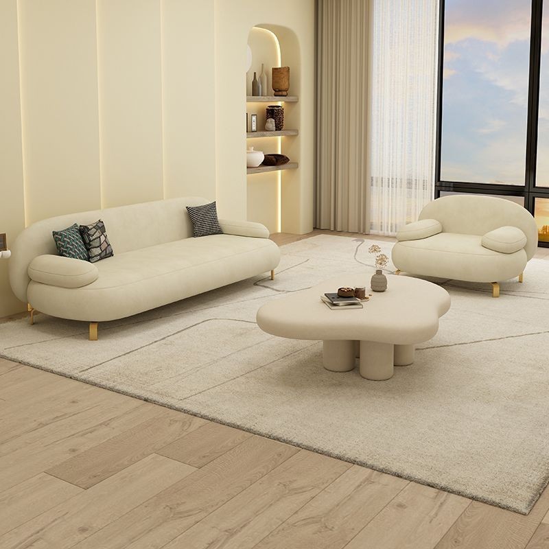 SG Nordic Small Sofa Cashmere Sofa Set Lounge Sofa Reception Area sofa ...