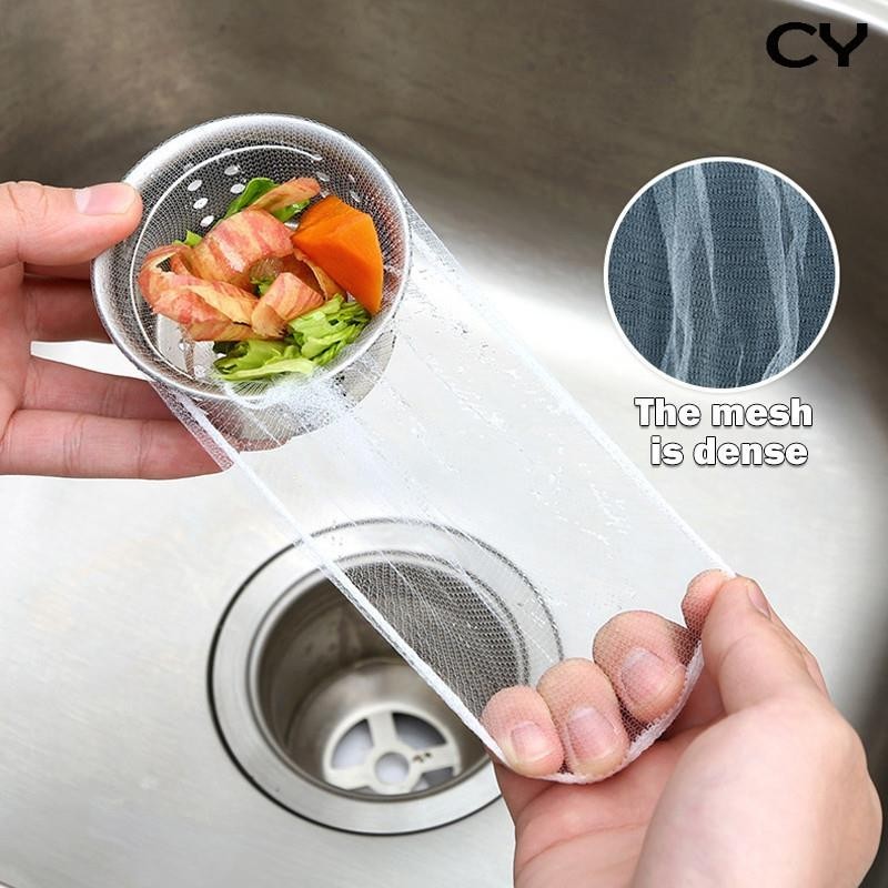 100pcs Disposable Sink Filter Mesh Bags Kitchen Sink Strainer Drain ...