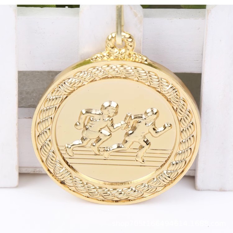 [FREE + LOGO + Ribbon] Small relay racing medals School sports medals ...