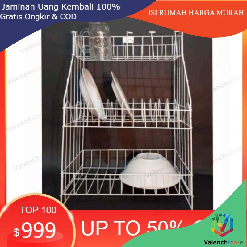 Stainless Steel 3-tier Plate Rack, 3-tier And 2-tier Wire Rack/rpl 02 ...