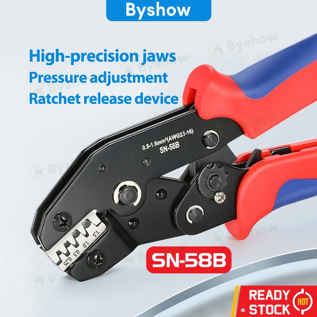 [Byshow]Crimper Plier Terminal Crimping Tool Wire Terminal Connector ...