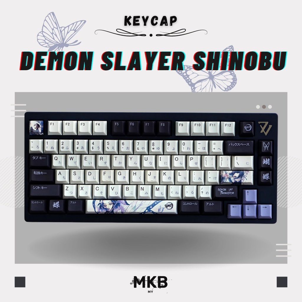 [READY STOCK] Demon Slayer Shinobu PBT Keycap Set for Mechanical ...