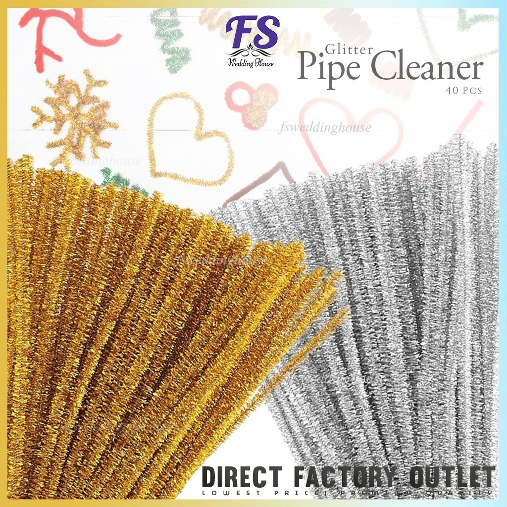 50pcs / 100PCS - Glitter Shining String/CHENILLE STEM/COLOURFUL TWIST ...