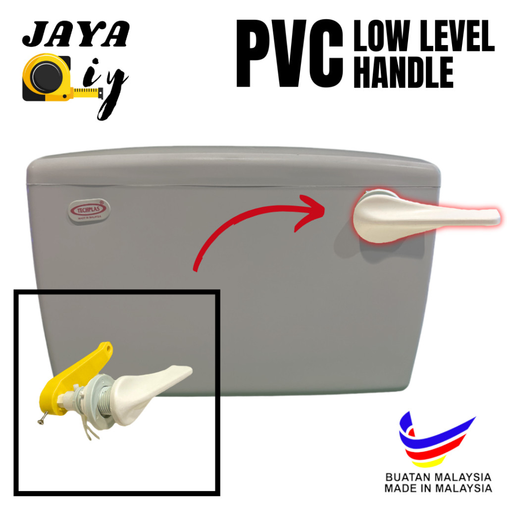 PVC TOILET LOW LEVEL CISTERN FLUSH HANDLE / PEMEGANG TONG AIR JAMBAN ...