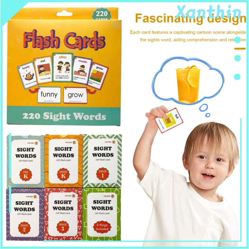 Early Education Cards Kindergarten Learning Cards Abc English Sight ...