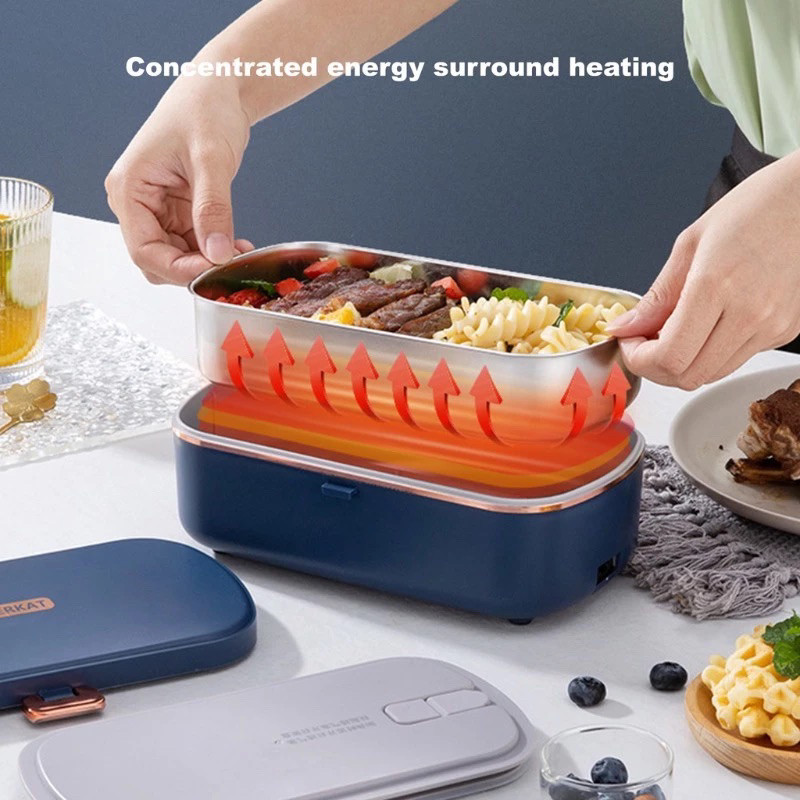 MEERKAT Portable 900ml 304 Stainless Steel Electric Lunch Box Leak ...