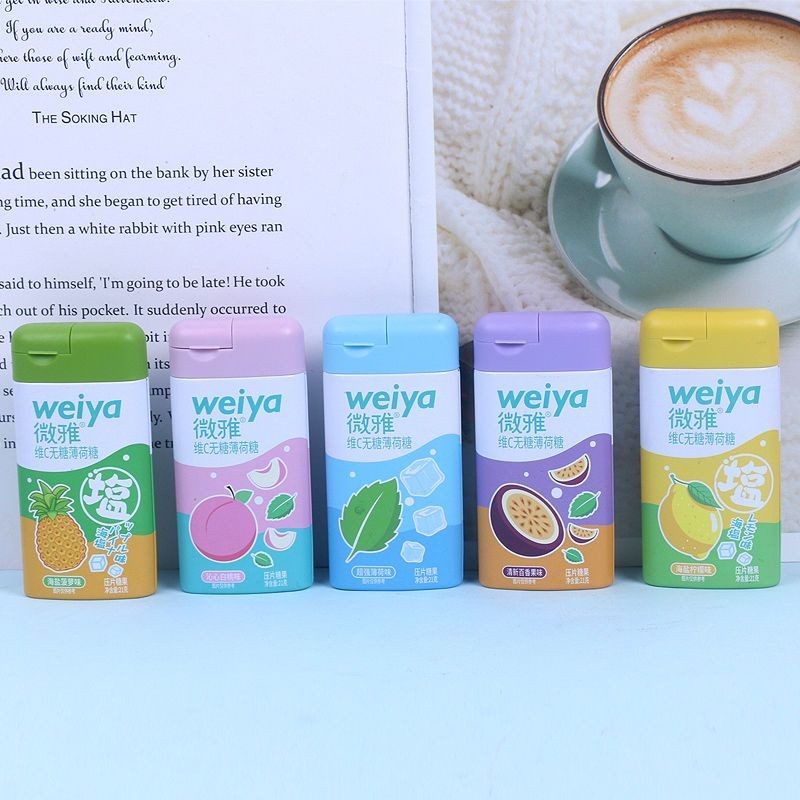 Weiya weiya weiya weiya Sugar-Free Mint Candy Fresh Breath Portable ...