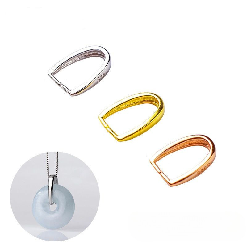 New Style Peace Buckle U-Shaped Buckle Clip Buckle Small Silver Jade ...