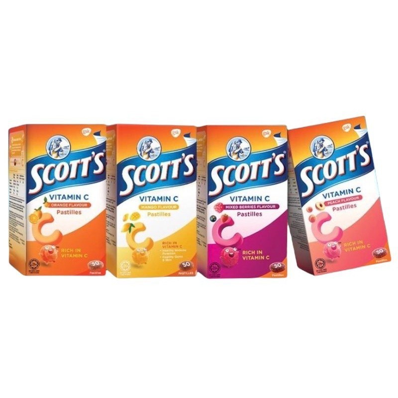 SCOTT'S VITAMIN C 50 PASTILLES 100G (EXP: 10/2025) | Shopee Singapore