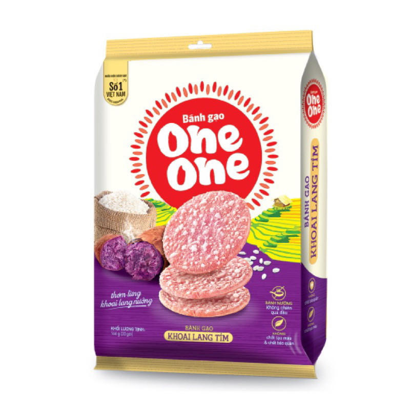 [New] One One One Pack Purple Sweet Potato Rice Cake 166g (New Flavor ...