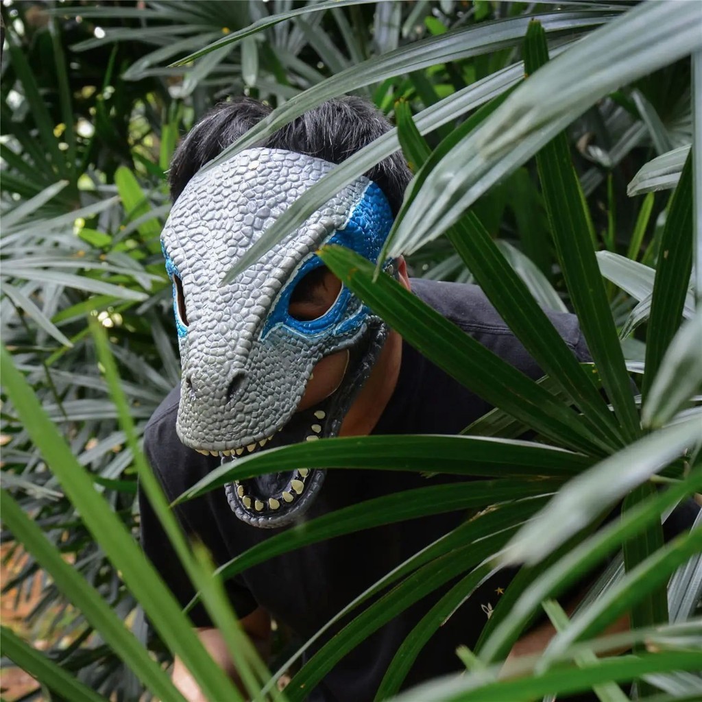 Dinosaur Mask Moving Jaw Movable Halloween Decor Tyrannosaurus Rex Mask ...